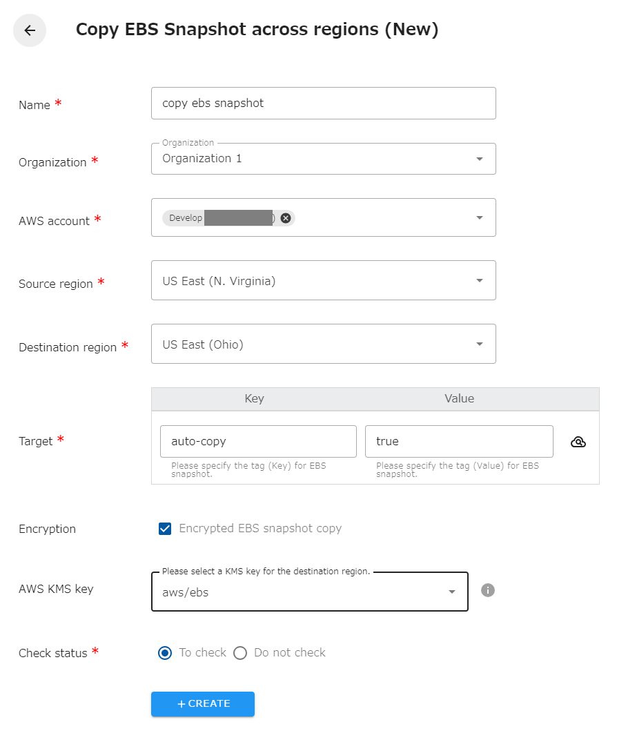 Copy EBS Snapshot across regions – opswitch Support