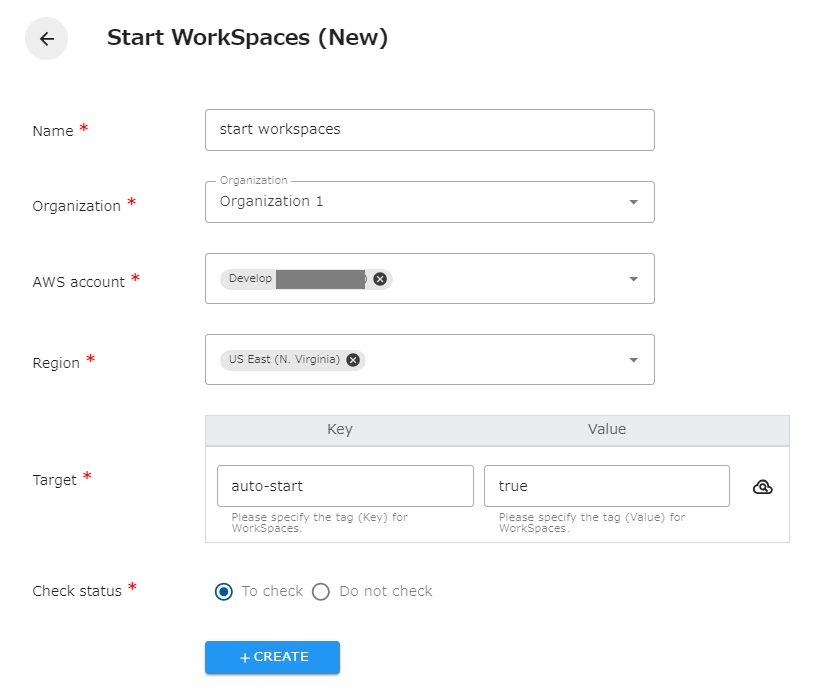 Start WorkSpaces – opswitch Support